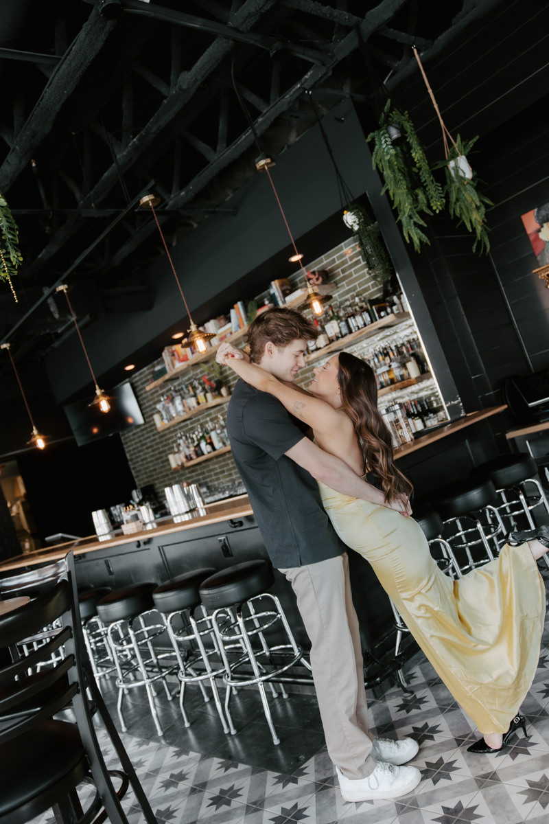 Romantic Bar Photoshoot at Cocktail YXE | Ninth Avenue Studios