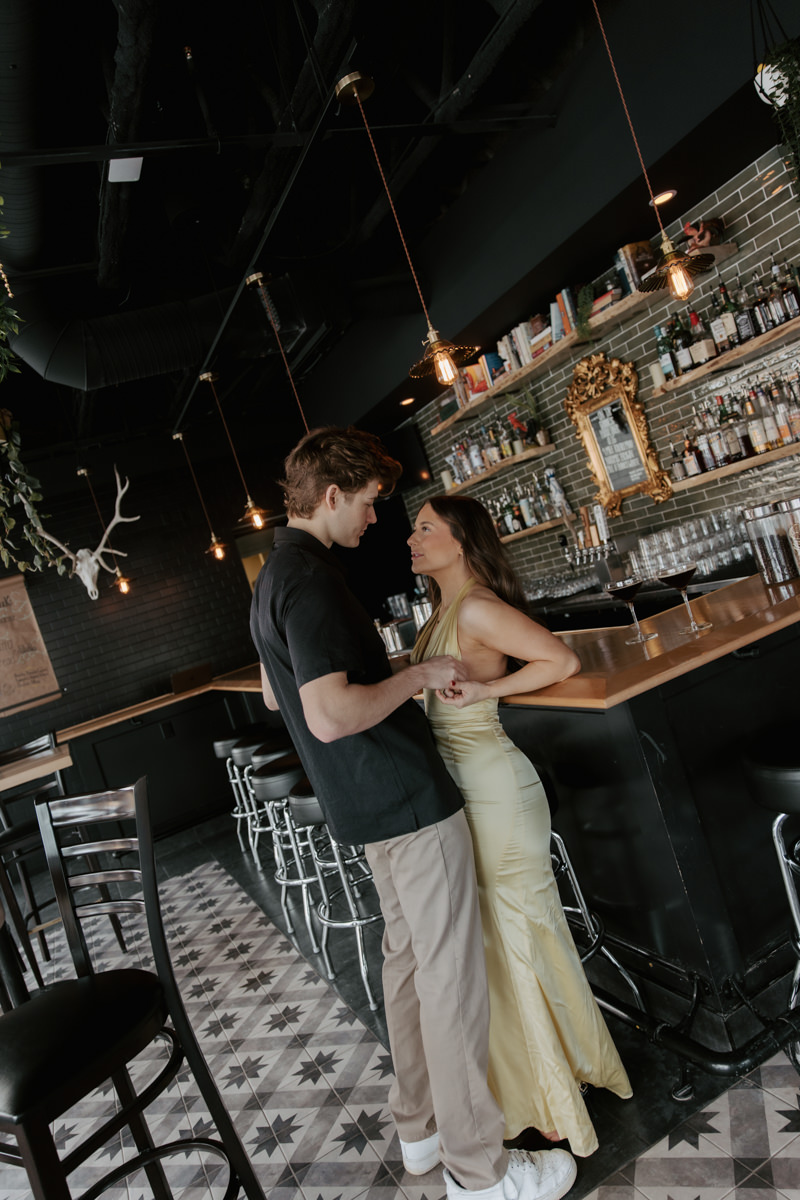 Romantic Bar Photoshoot at Cocktail YXE | Ninth Avenue Studios